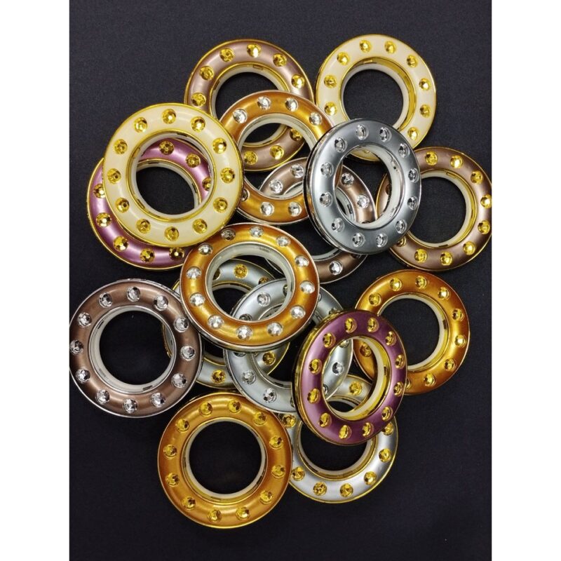 Ring Eyelet Diamond Gold - Aincurtain